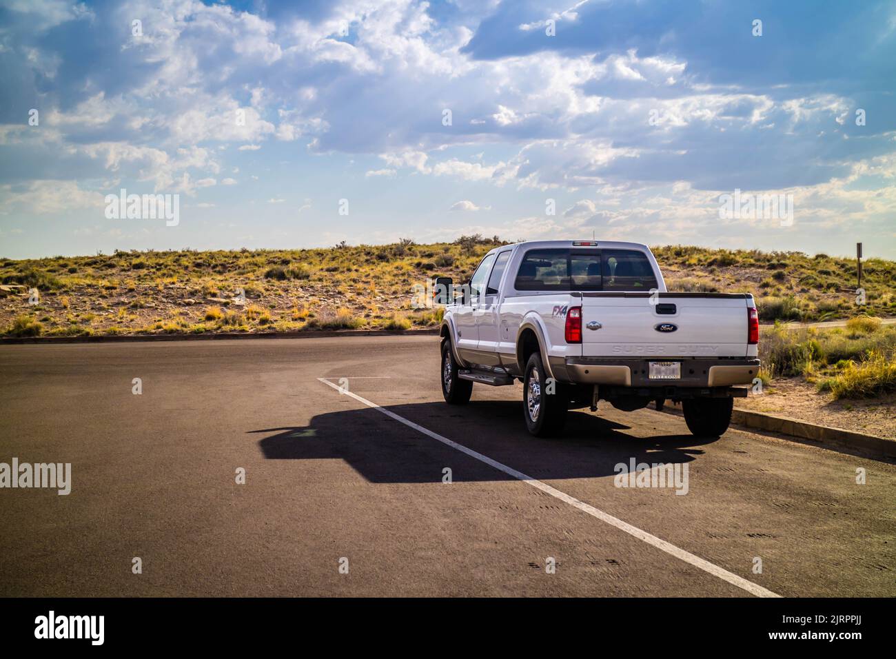 The famous off-road Ford vehicle in Petrified Forest National Park ...