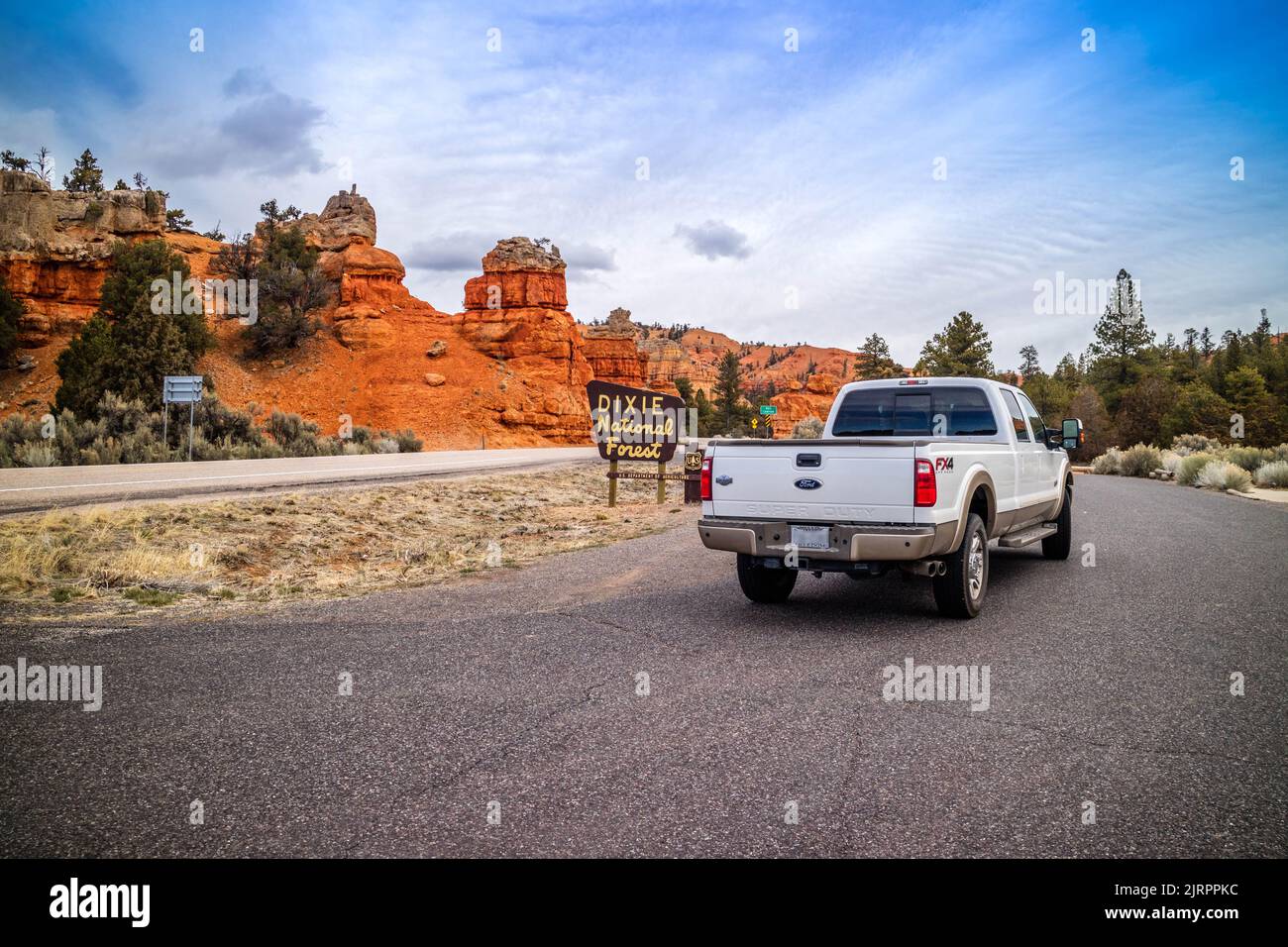 The famous off-road Ford vehicle in Red Canyon Dixie National Forest ...