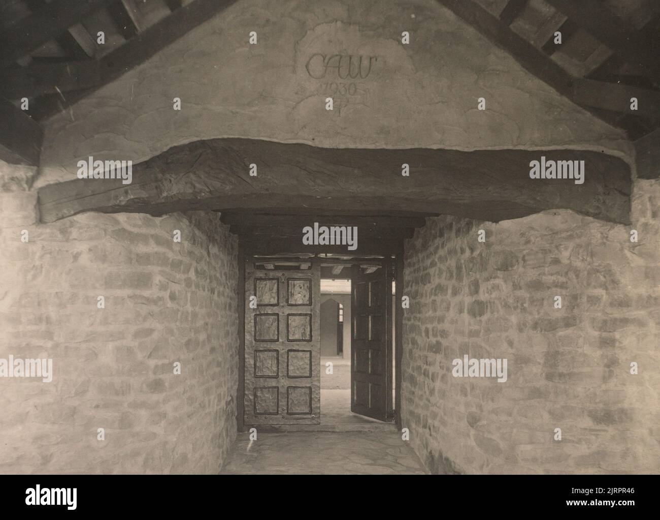 Wilkinson House - Main entrance, 1920s, Taranaki, by J.W. Chapman ...