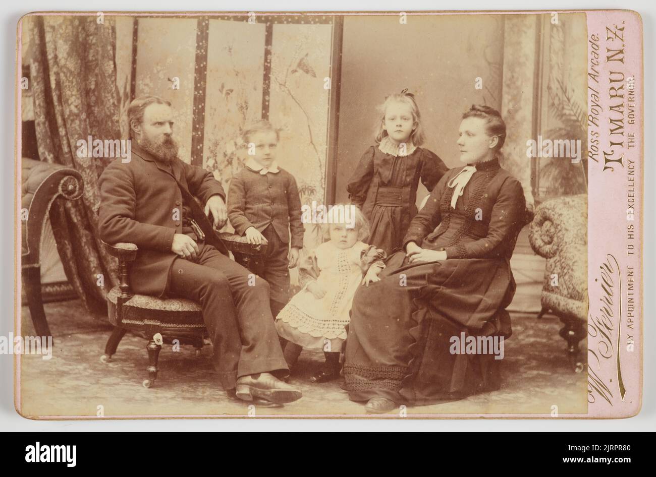 Captain Pallison family, 1880s, Timaru, by William Ferrier. Gift of the ...