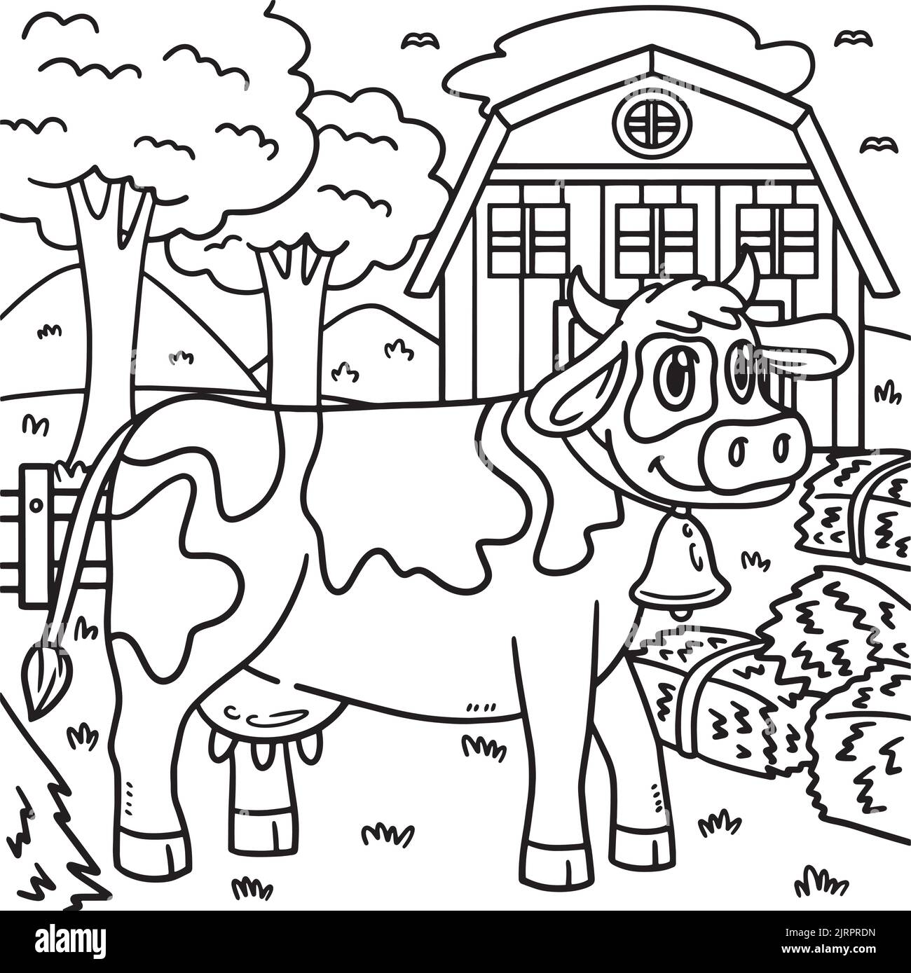 Cow farm animal hand Black and White Stock Photos & Images - Alamy