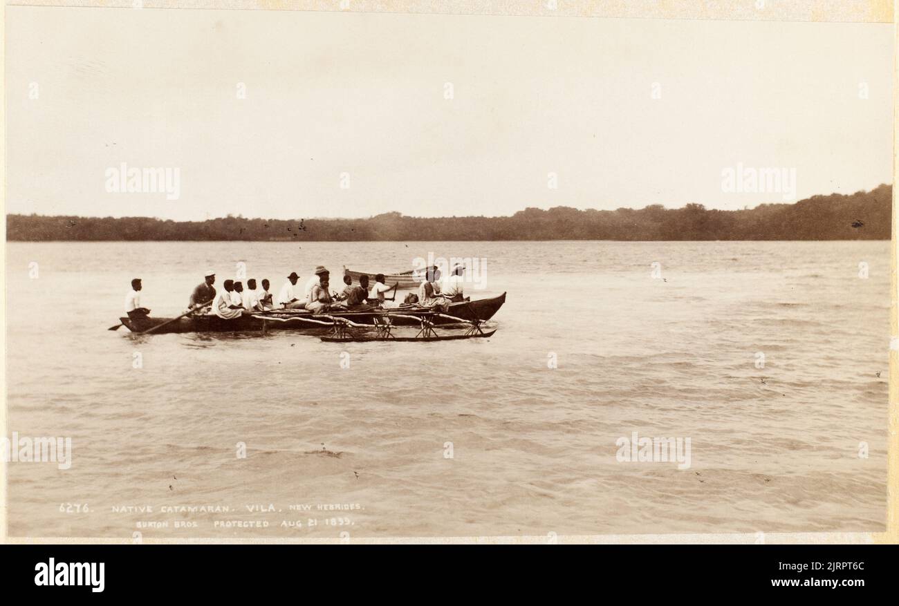 New hebrides native catamaran hi-res stock photography and images - Alamy