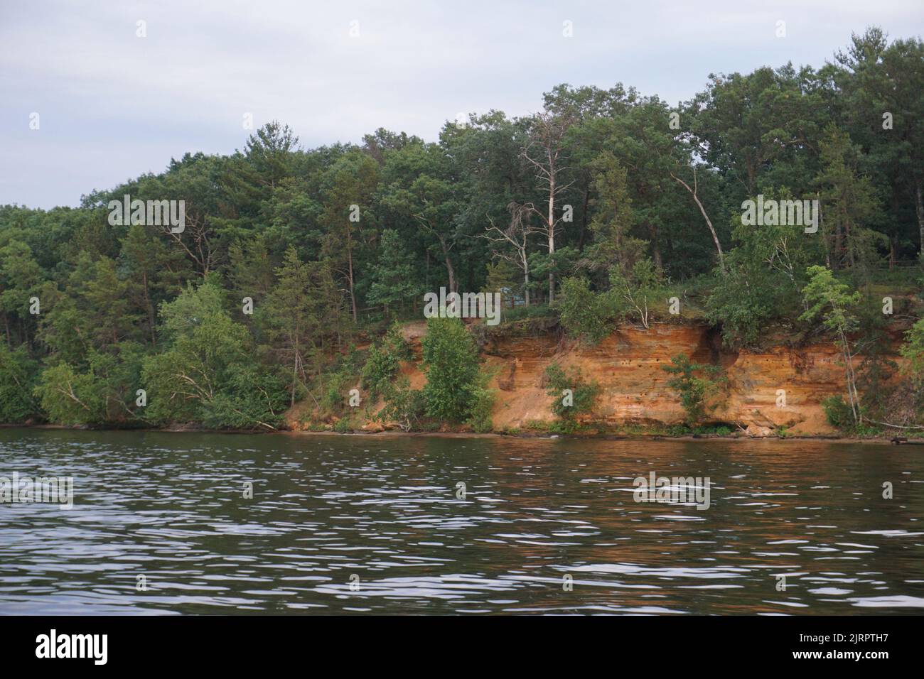 Summer sunset on Castle Rock Lake, Adams County, Wisconsin Stock Photo ...