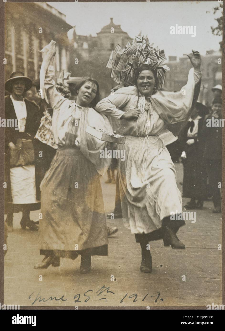 Women dancing, June 25th 1919. From: World War I photograph album, 1919 ...