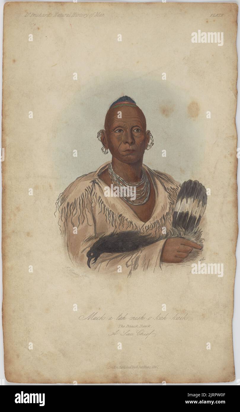 Muck-a-tah-mish-o-kah-kaik (The black hawk): A Sac chief From: The ...