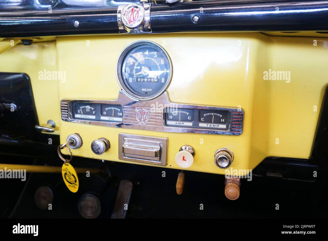 Interior of a mid century Willys-Overland Jeepster, designed by Brooks ...