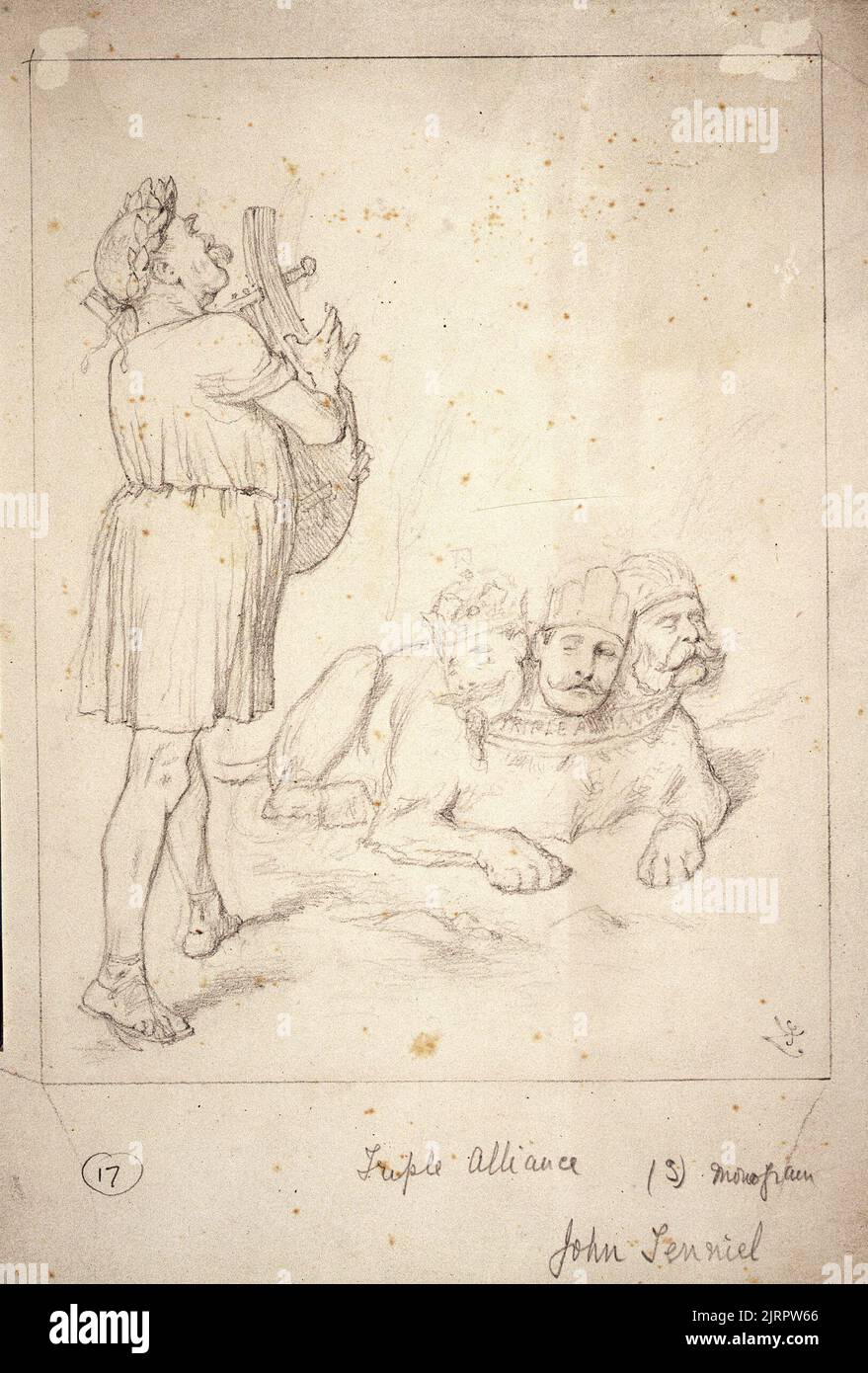 Triple alliance - drawing for "Punch", by Sir John Tenniel. Gift of ...