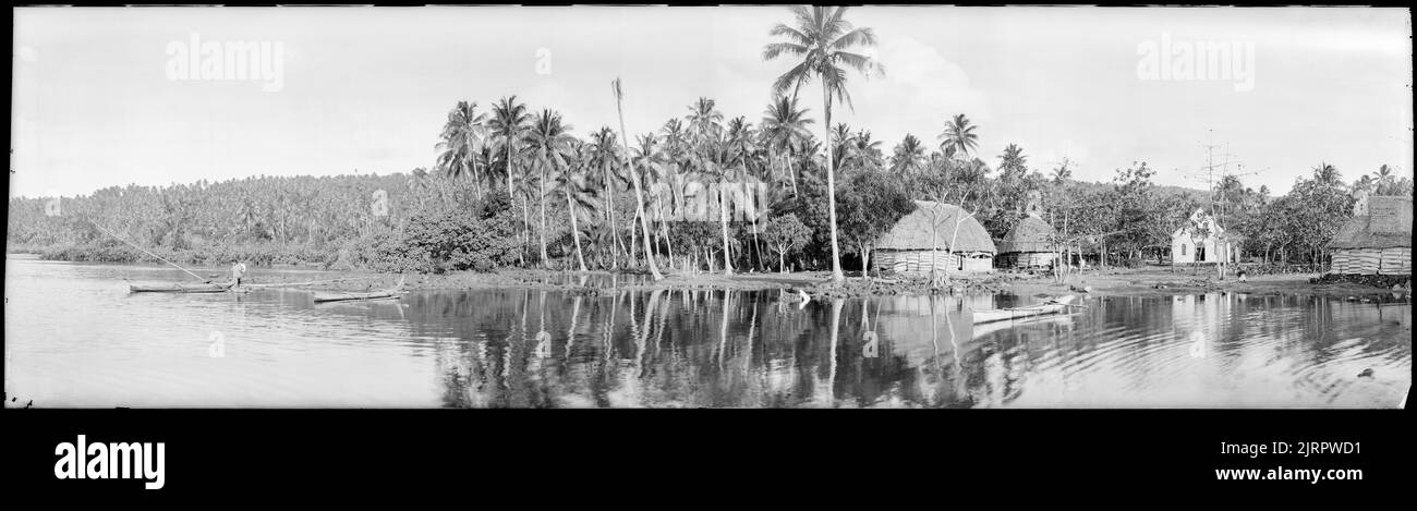 Coastal village, Samoa, Smoa, by Thomas Andrew Stock Photo - Alamy