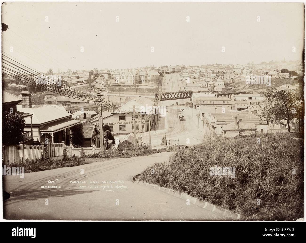 Parnell Rise, Auckland, circa 1909, Auckland, by Muir & Moodie Stock ...
