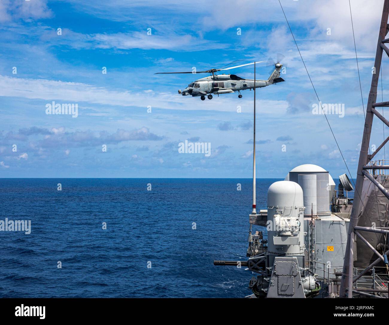EAST CHINA SEA (Aug. 24, 2022) An MH-60R Helicopter assigned to the ...