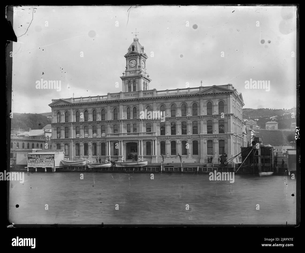 General Post Office, Wellington, 9.47am, 1880s, Dunedin, by Burton ...