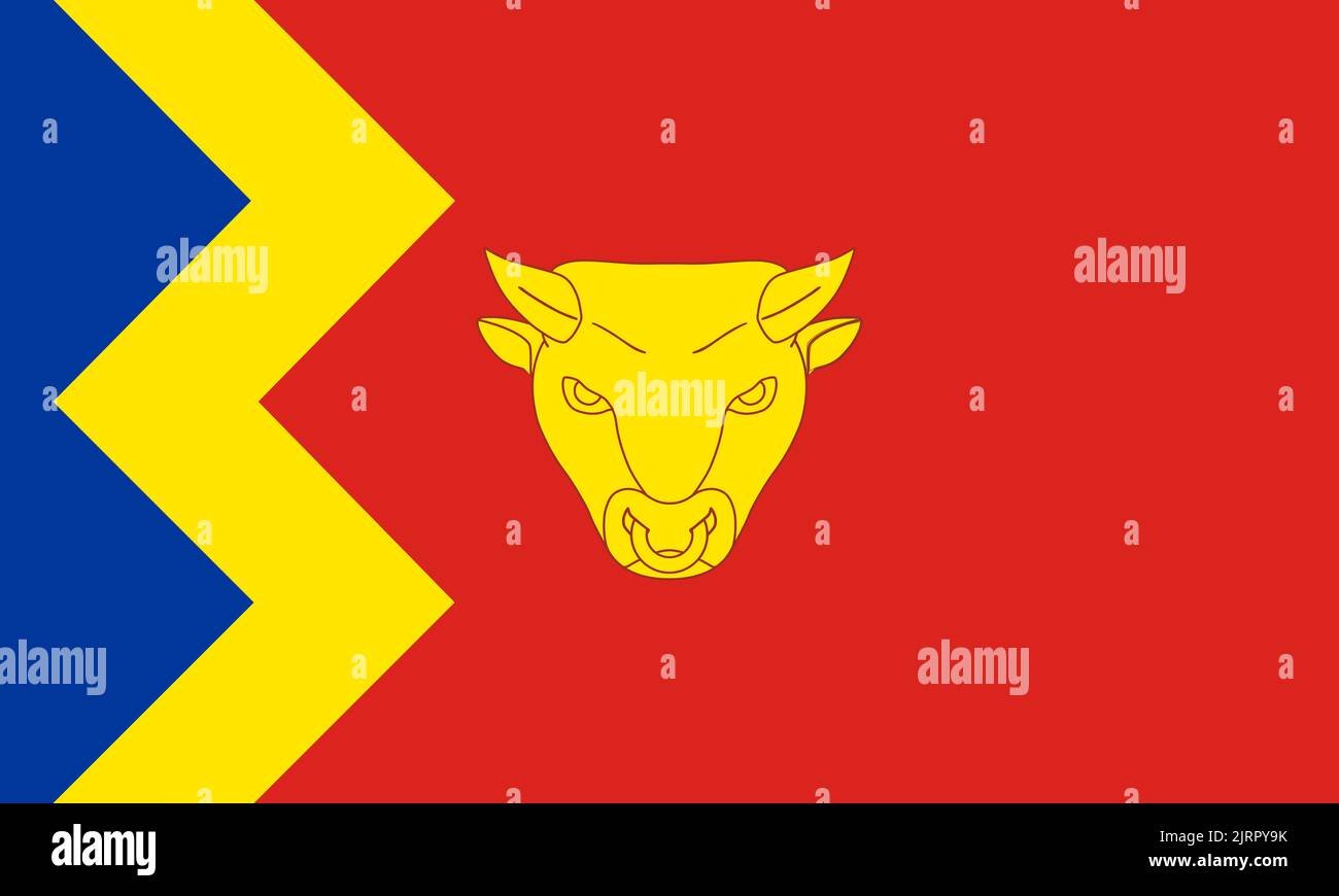 flag of Anglo Frisian peoples Brummies. flag representing ethnic group ...