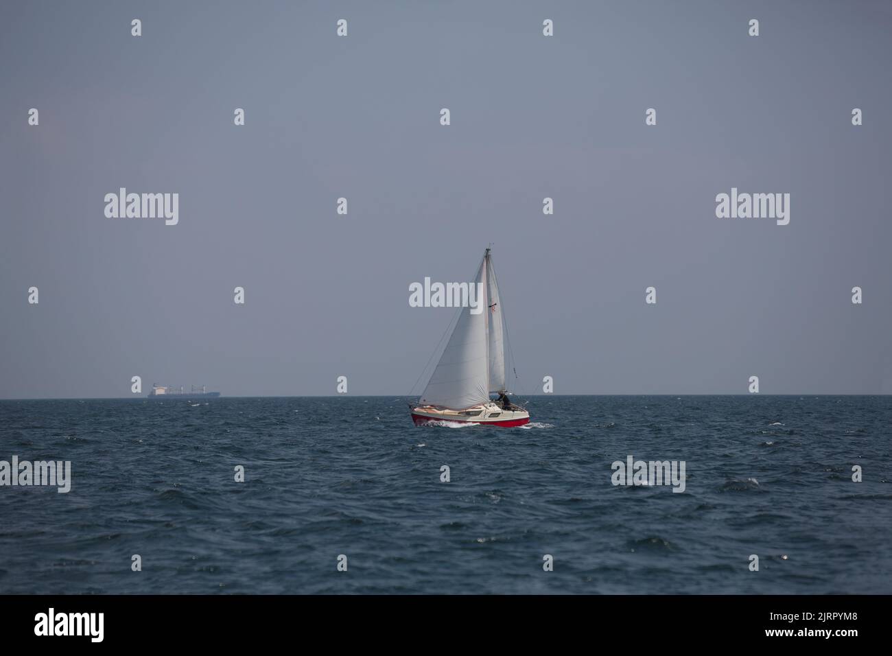 Sailing yacht regatta. Sailboats under sail in the race. Yachting ...