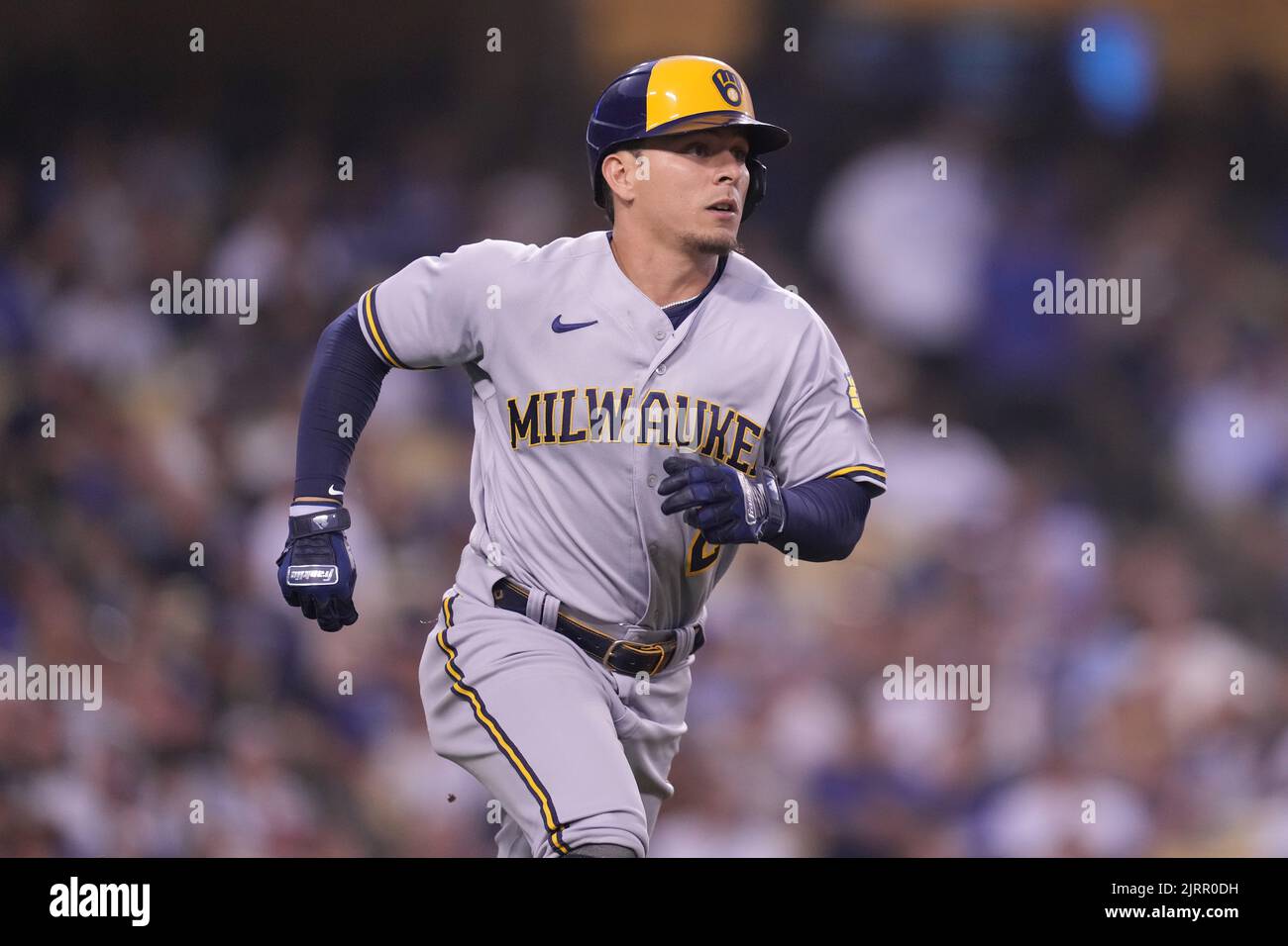 Los Angeles, United States. 23rd Aug, 2022. Milwaukee Brewers third ...