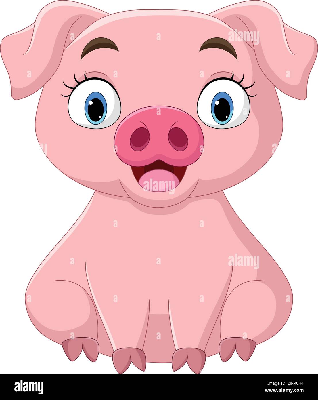 Cartoon cute little pig sitting Stock Vector Image & Art - Alamy Cartoon cute little pig sitting Stock Vector Image & Art - Alamy