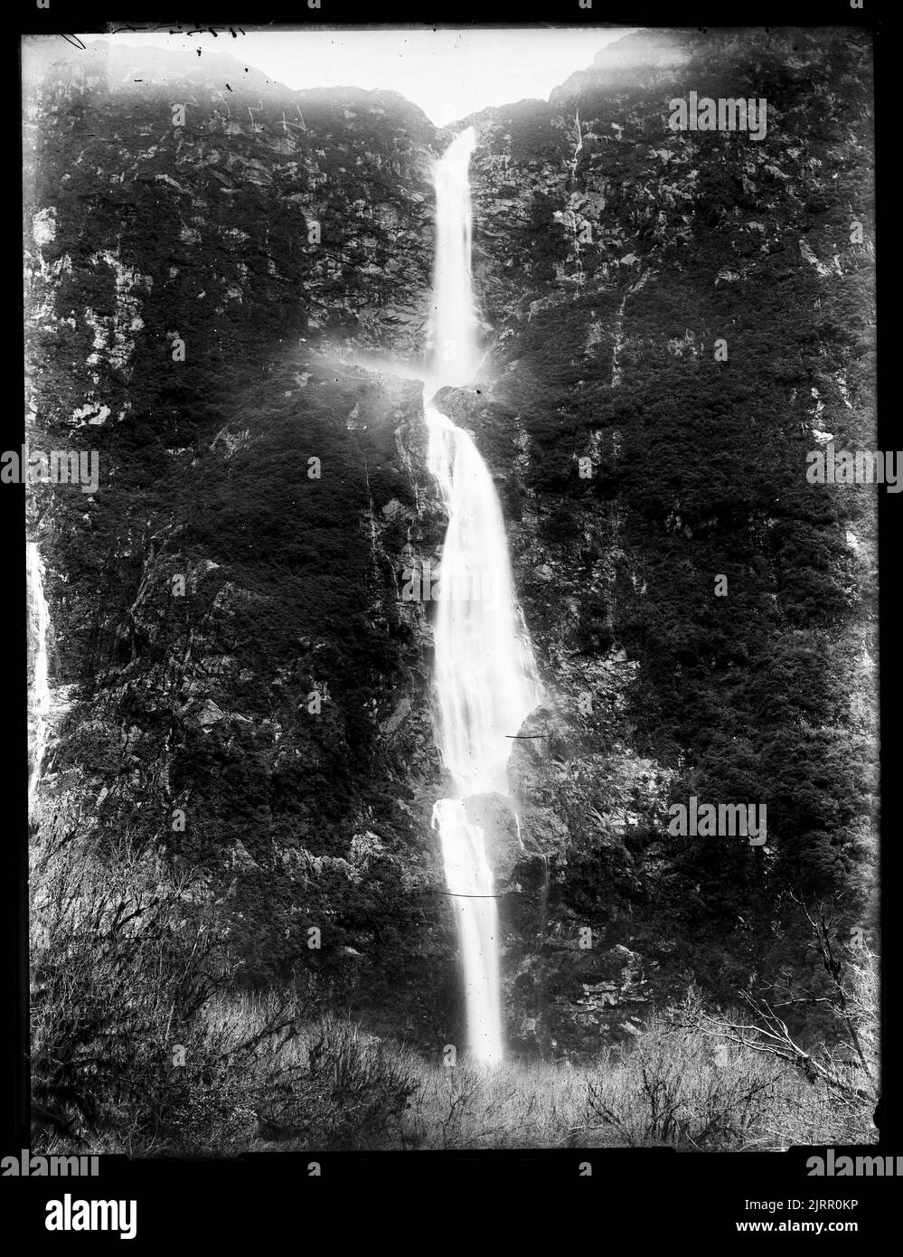 Sutherland Fall, 1888, Fiordland National Park, by Burton Brothers ...