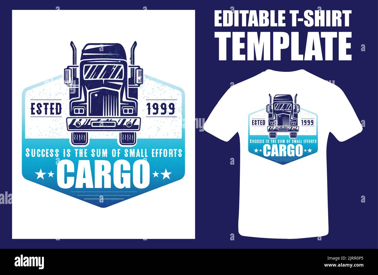 A creative design of 'Cargo' on a white background for T-shirts Stock ...