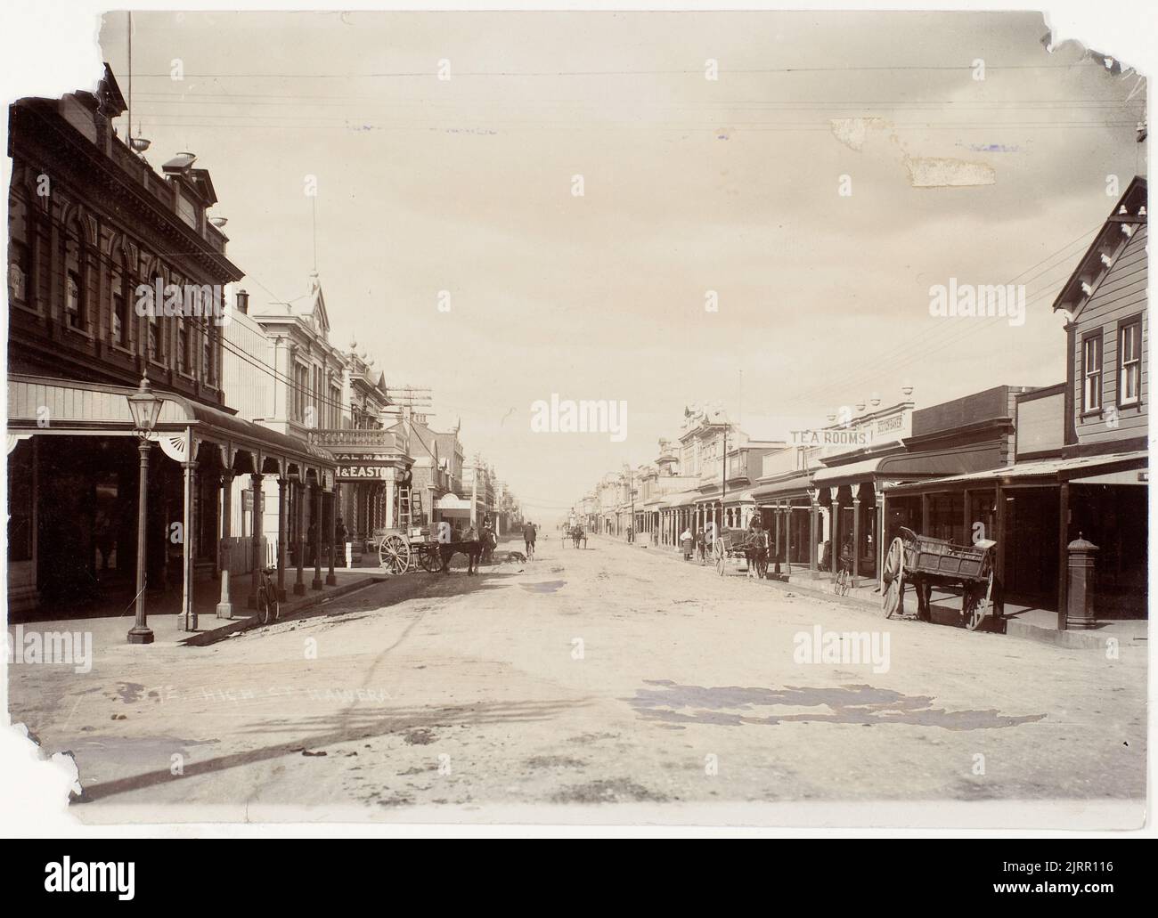 The High St. Hawera, Late nineteenth century, Dunedin, by Muir & Moodie ...