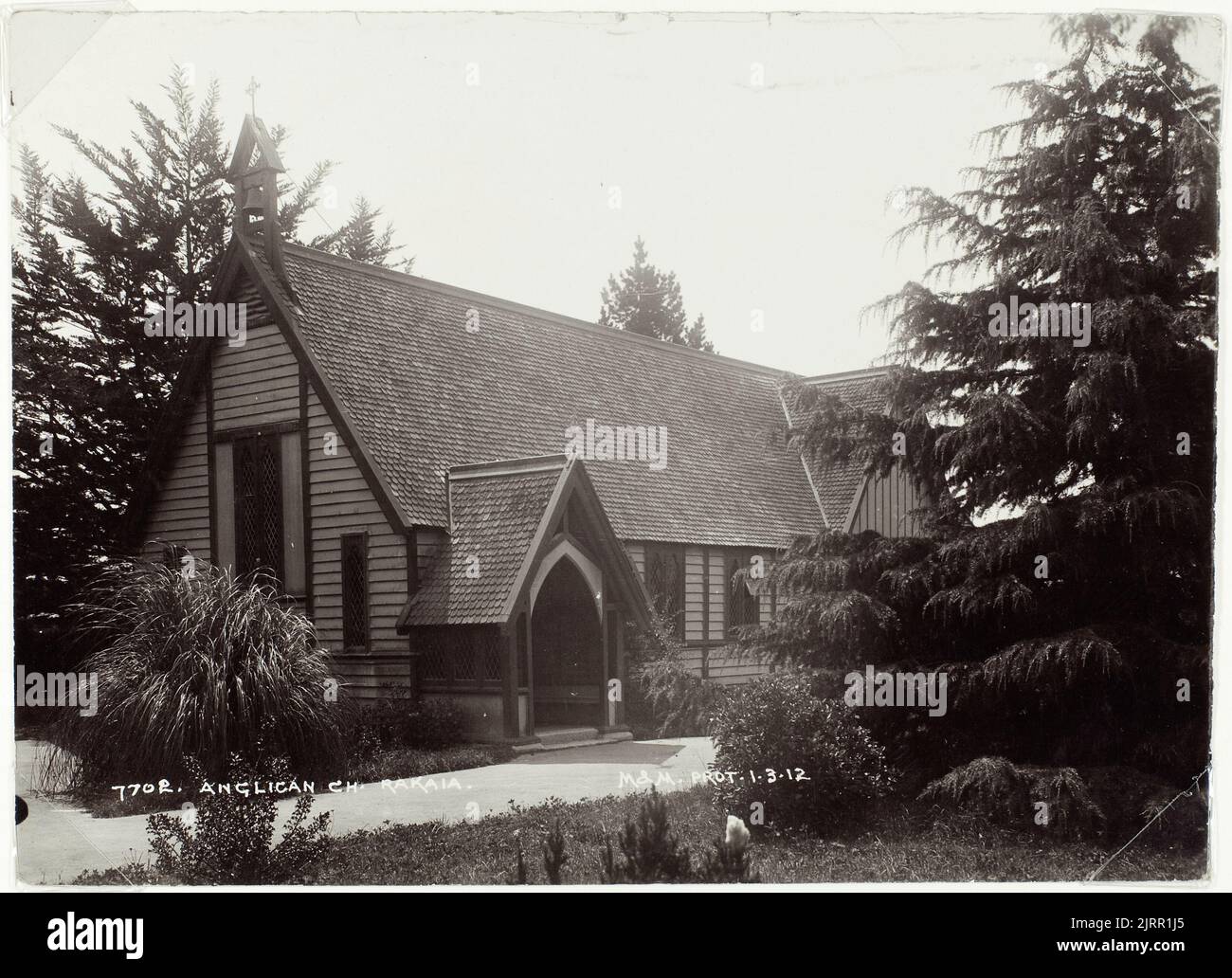 Anglican Church, Rakaia, 1912, Rakaia, by Muir & Moodie Stock Photo - Alamy