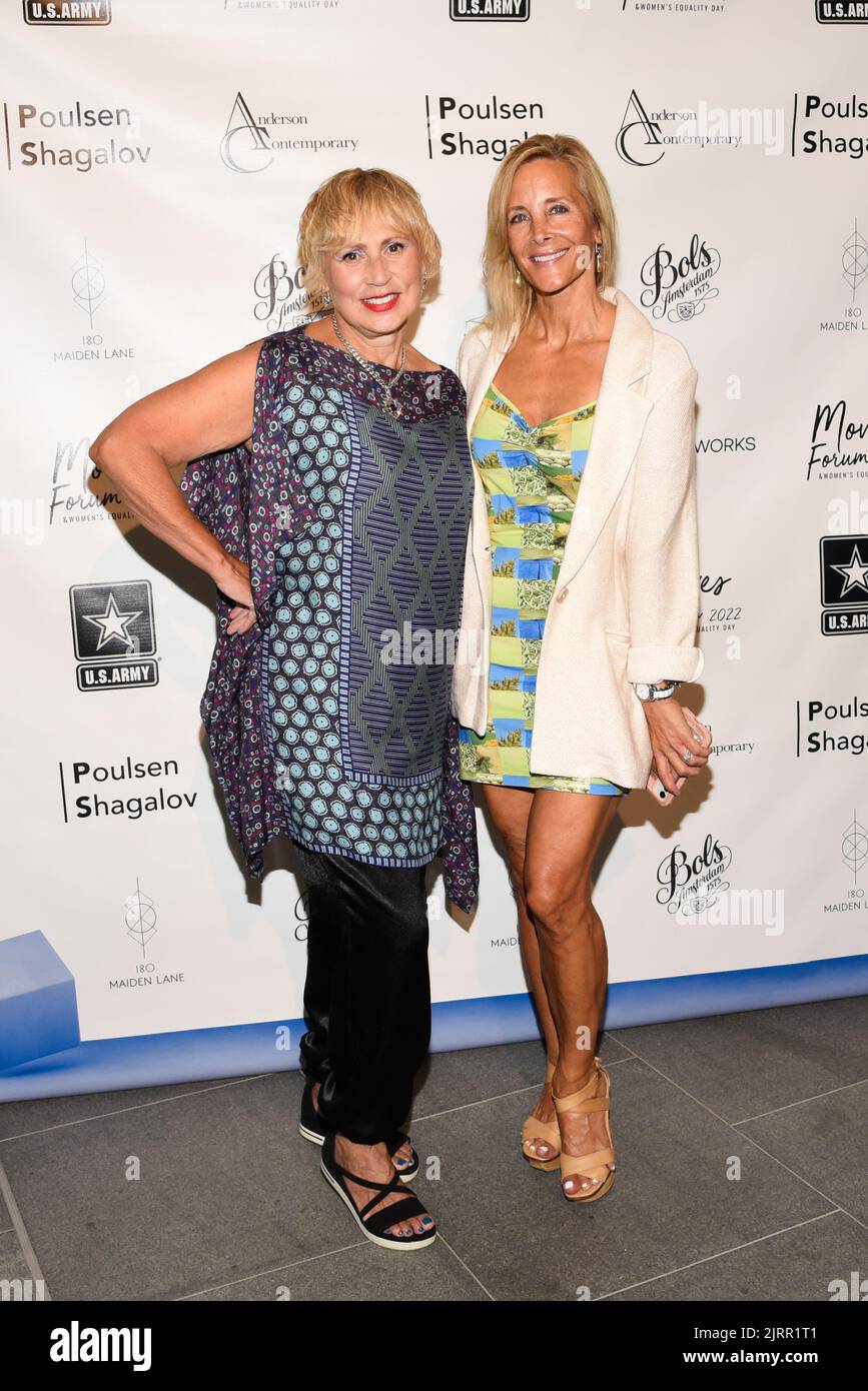 New York, USA. 25th Aug, 2022. Lisa Zari and Ronni Anderson attend the ...
