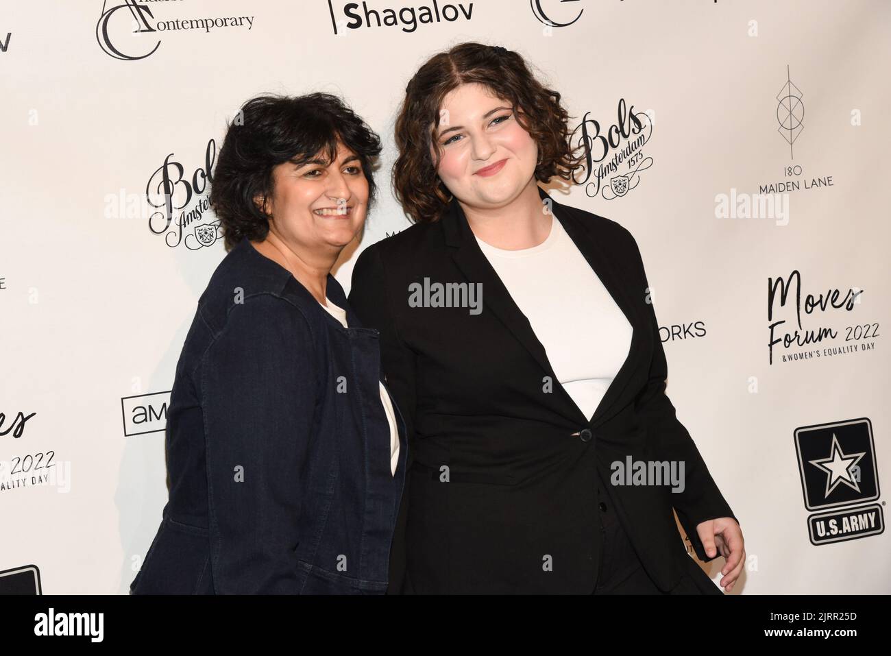 New York, USA. 25th Aug, 2022. Moonah Ellison and River Sage attend the ...