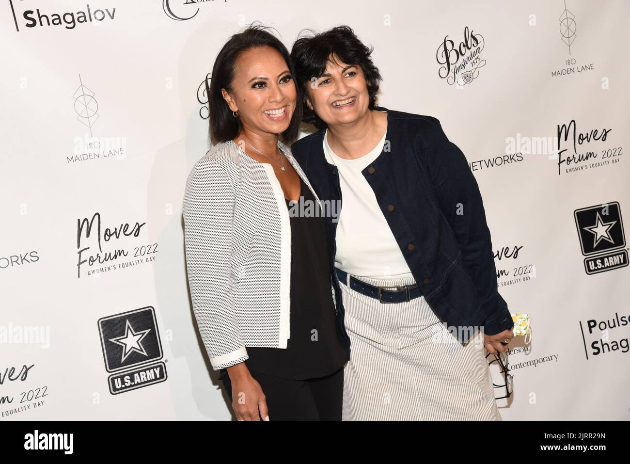 New York, USA. 25th Aug, 2022. Hazel Sanchez and Moonah Ellison attend ...