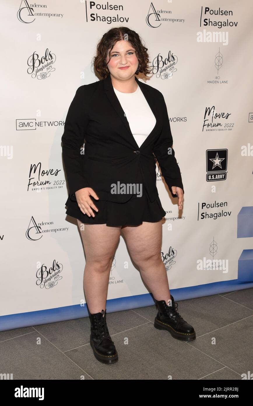 New York, USA. 25th Aug, 2022. River Sage attends the Moves Forum 2022 ...