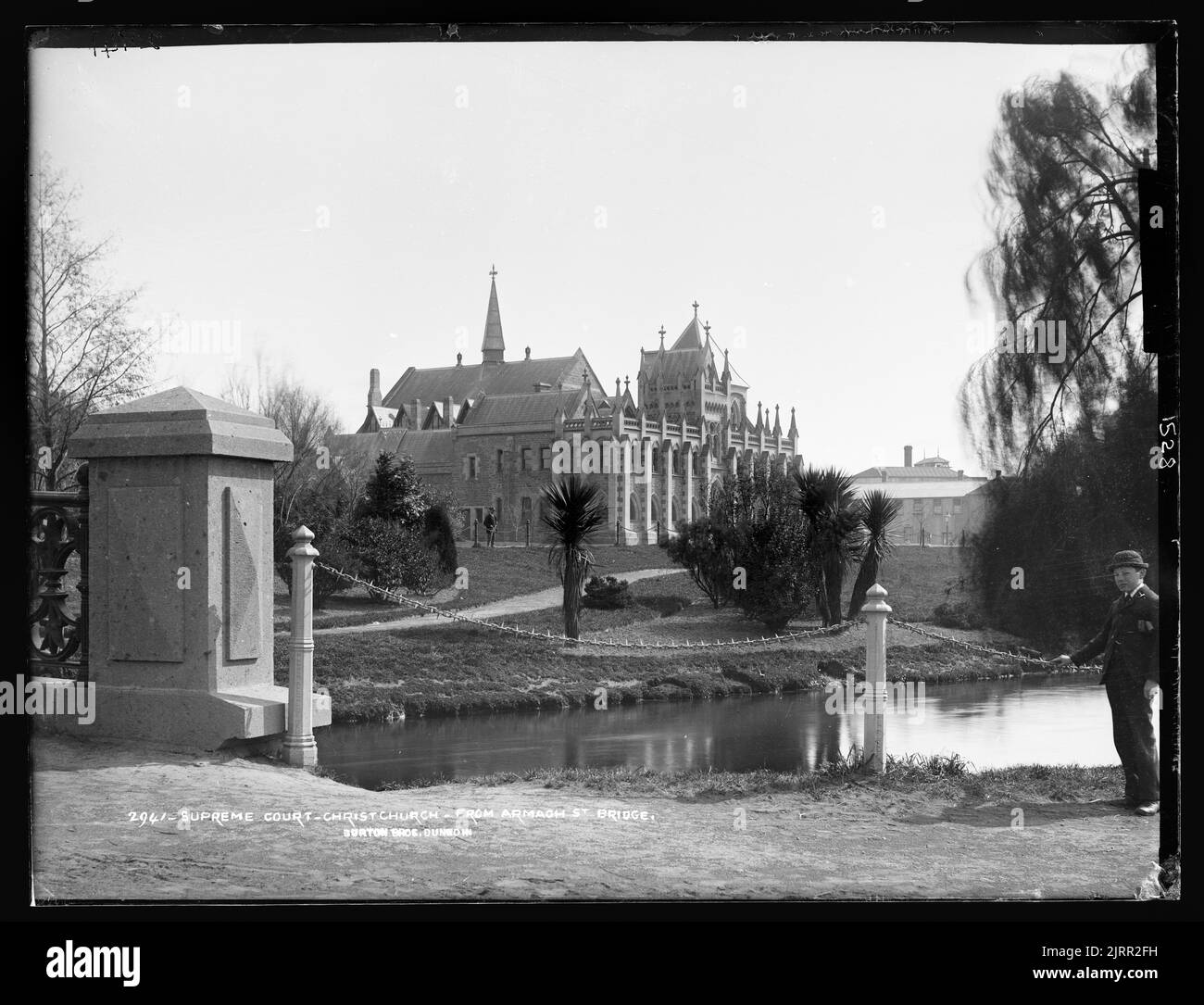 Supreme Court, Christchurch, from Armagh Street Bridge Stock Photo - Alamy