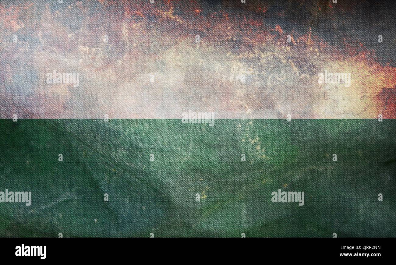 retro flag of German peoples Saxons with grunge texture. flag ...