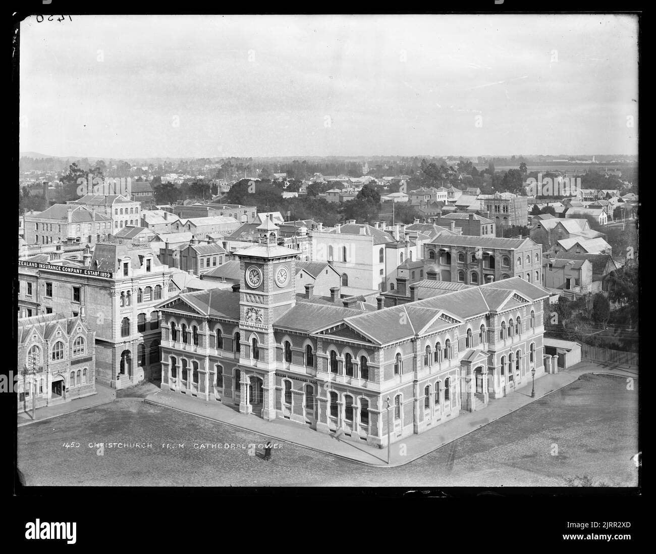 View clock tower buildings Black and White Stock Photos & Images - Alamy