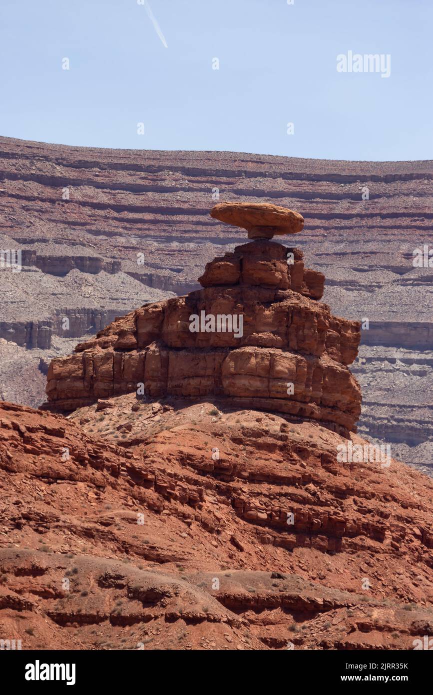 American Landscape in the Desert with Red Rock Mountain Formations ...