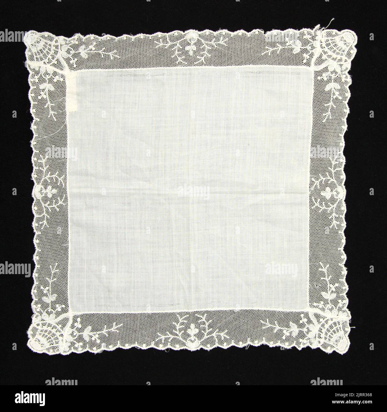 Woman's handkerchief, circa 1920-1960, maker unknown. Gift of Margaret ...
