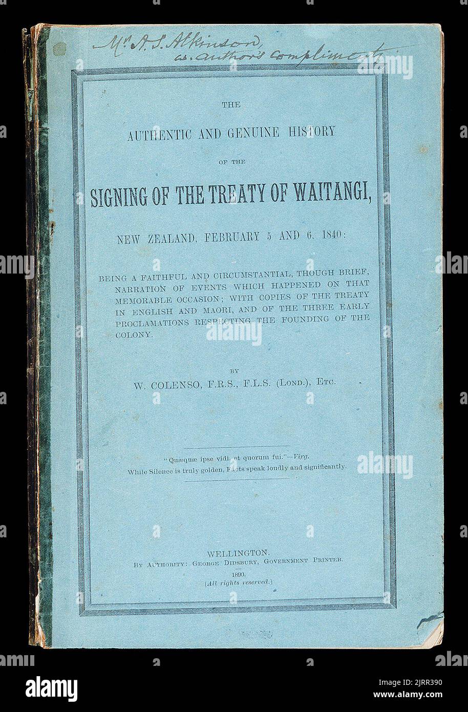 Pamphlet, 'The Authentic and Genuine History of the Signing of the ...