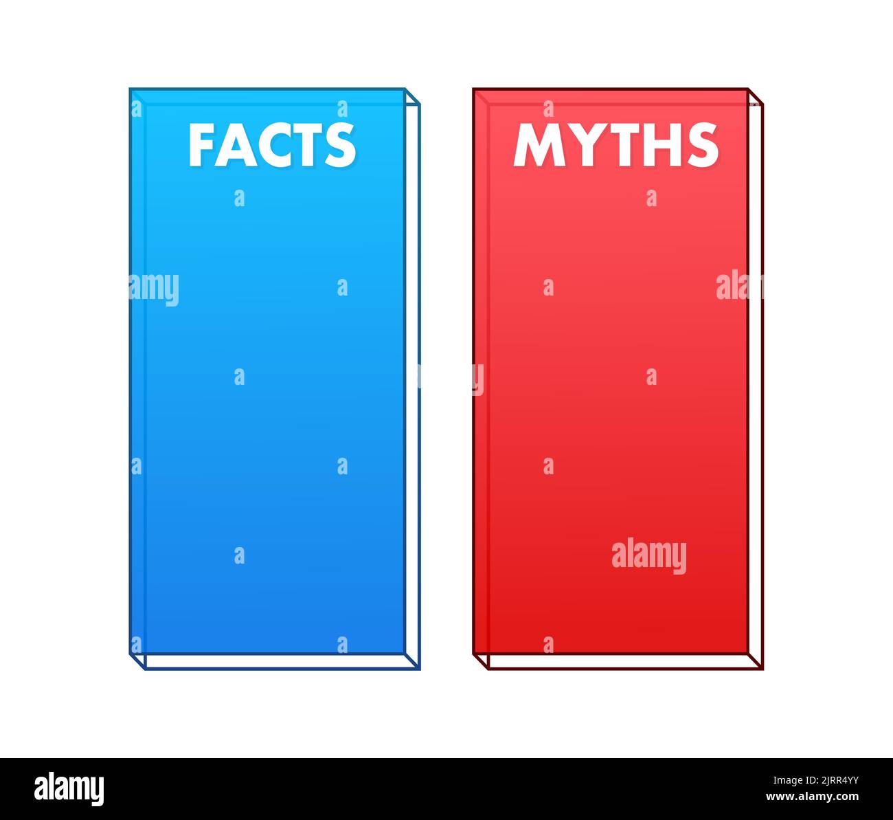 Myths facts. Facts, great design for any purposes. Vector stock ...