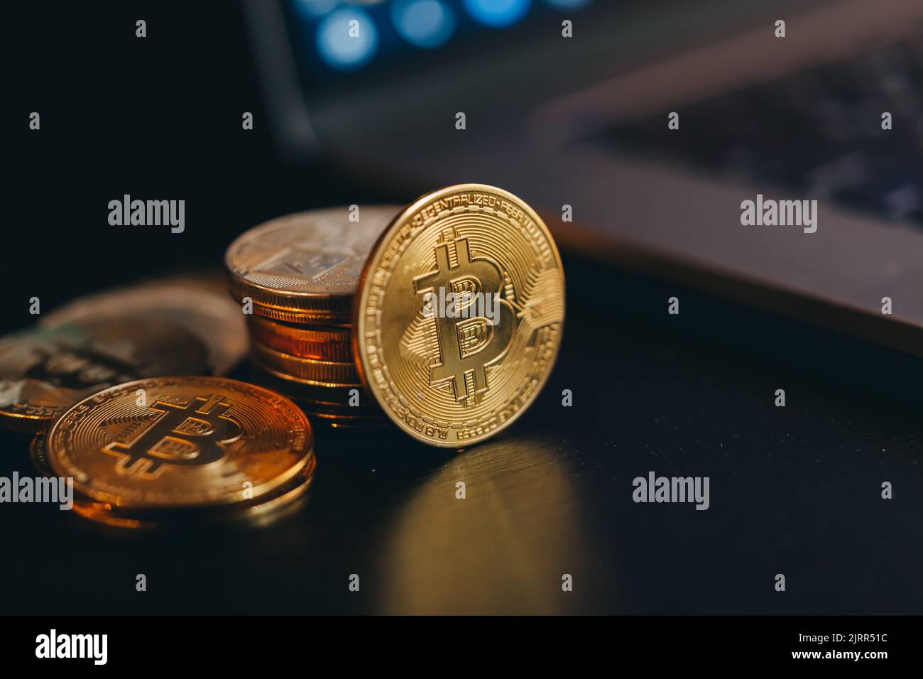Cryptocurrency bull market. Bitcoin chart Stock Photo - Alamy