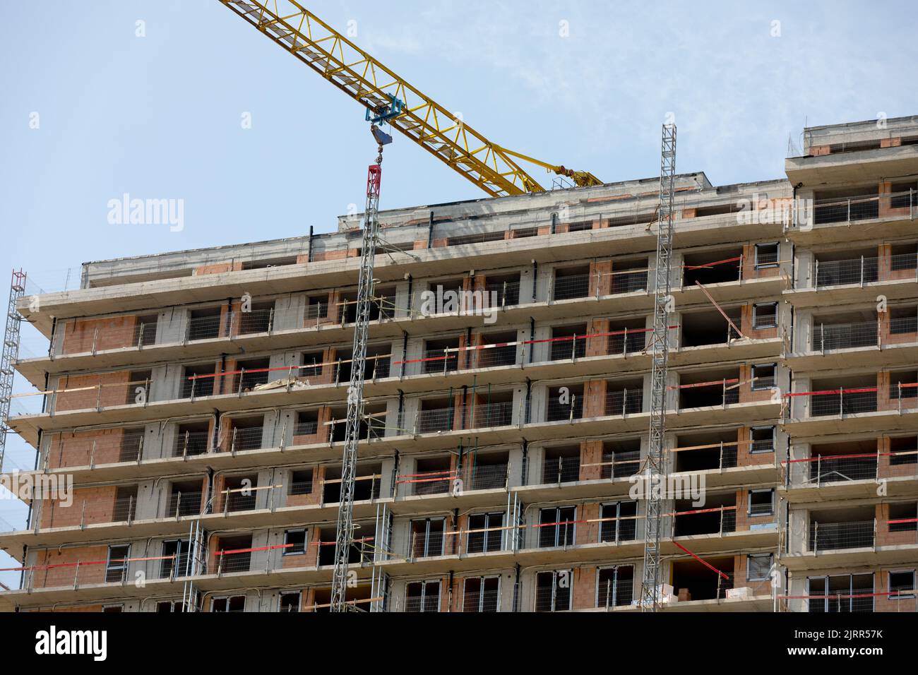 New residential area in Cluj- Napoca, Romania - Flat blocks in construction Stock Photo - Alamy