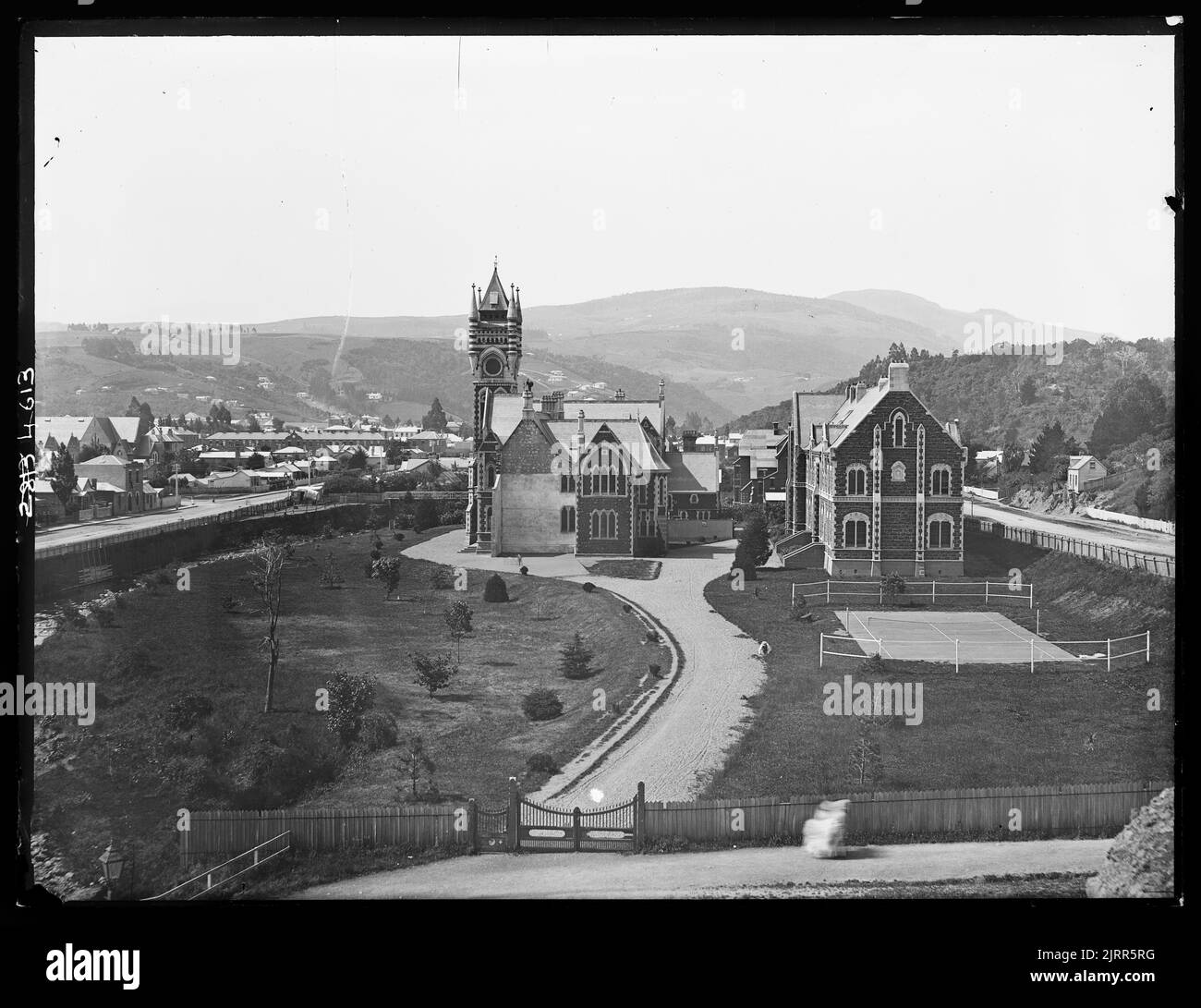[Otago University], 1880s, Dunedin, by Burton Brothers Stock Photo - Alamy