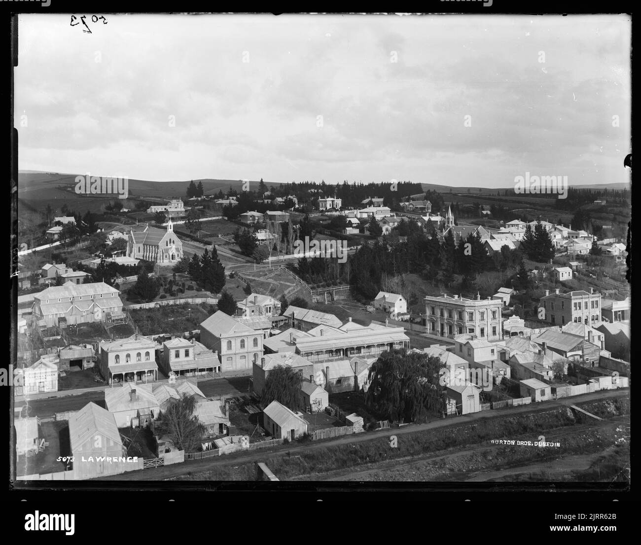 Lawrence, New Zealand, by Burton Brothers Stock Photo - Alamy