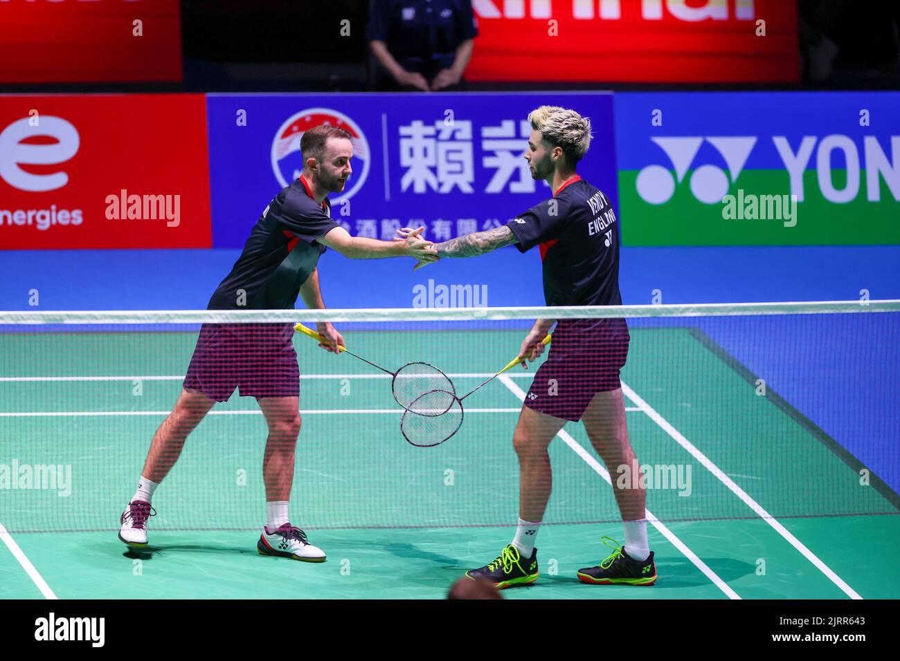 Tokyo, Japan. 26th Aug, 2022. Ben LANE, Sean VENDY (GBR) Badminton ...