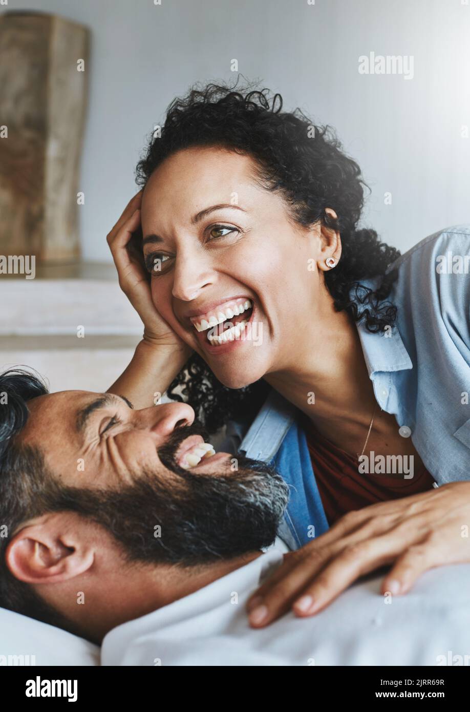 The fun never stops when theyre together. a relaxed couple enjoying the ...