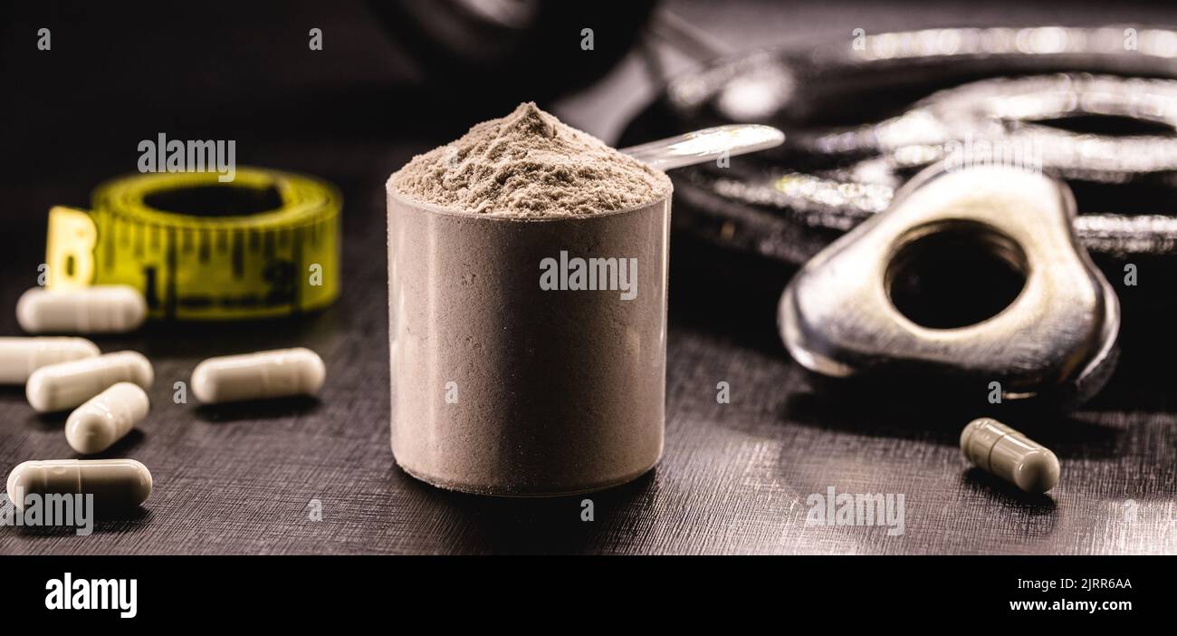 Measuring Spoon with Creatine or Whey, Food Supplement, Casein Cocktail ...