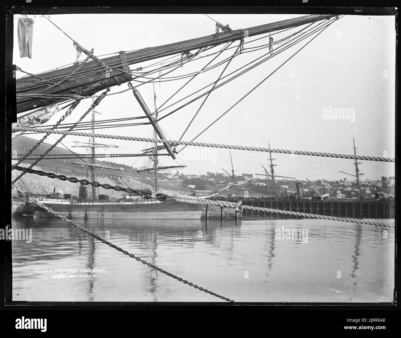 Oamaru and harbour oamaru and harbour Black and White Stock Photos ...