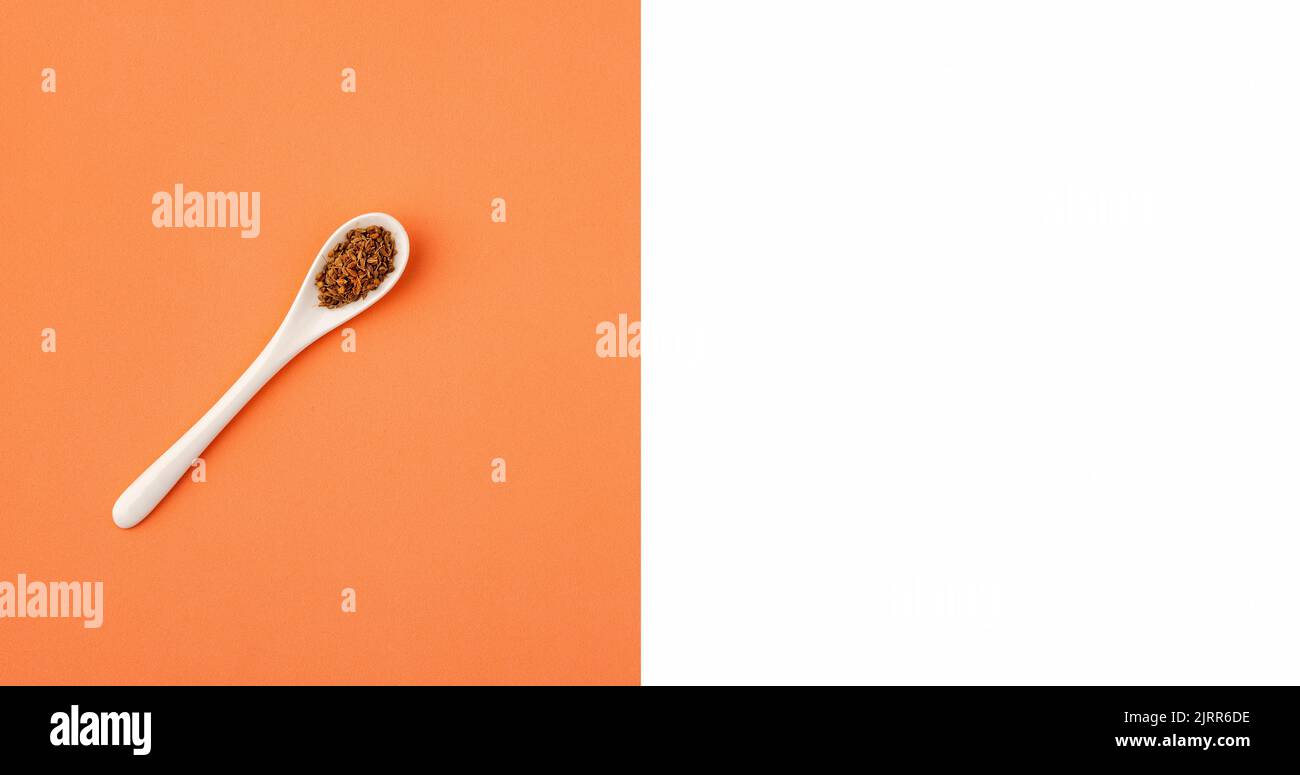 Anise seed seasoning in ceramic spoons - Pimpinella anisum Stock Photo ...