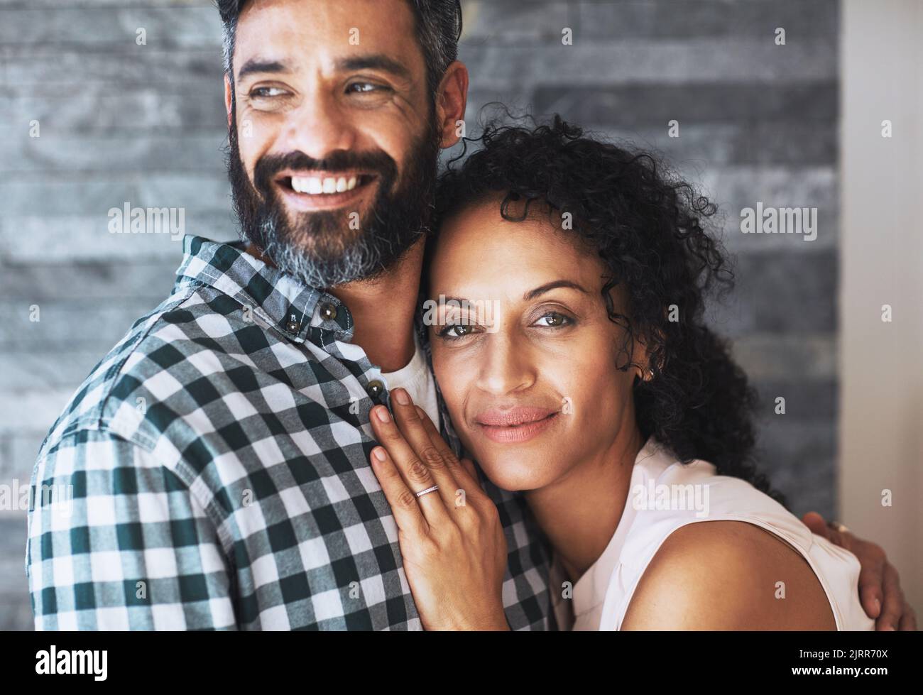 I know his heart beats for me. Portrait of a loving couple posing ...
