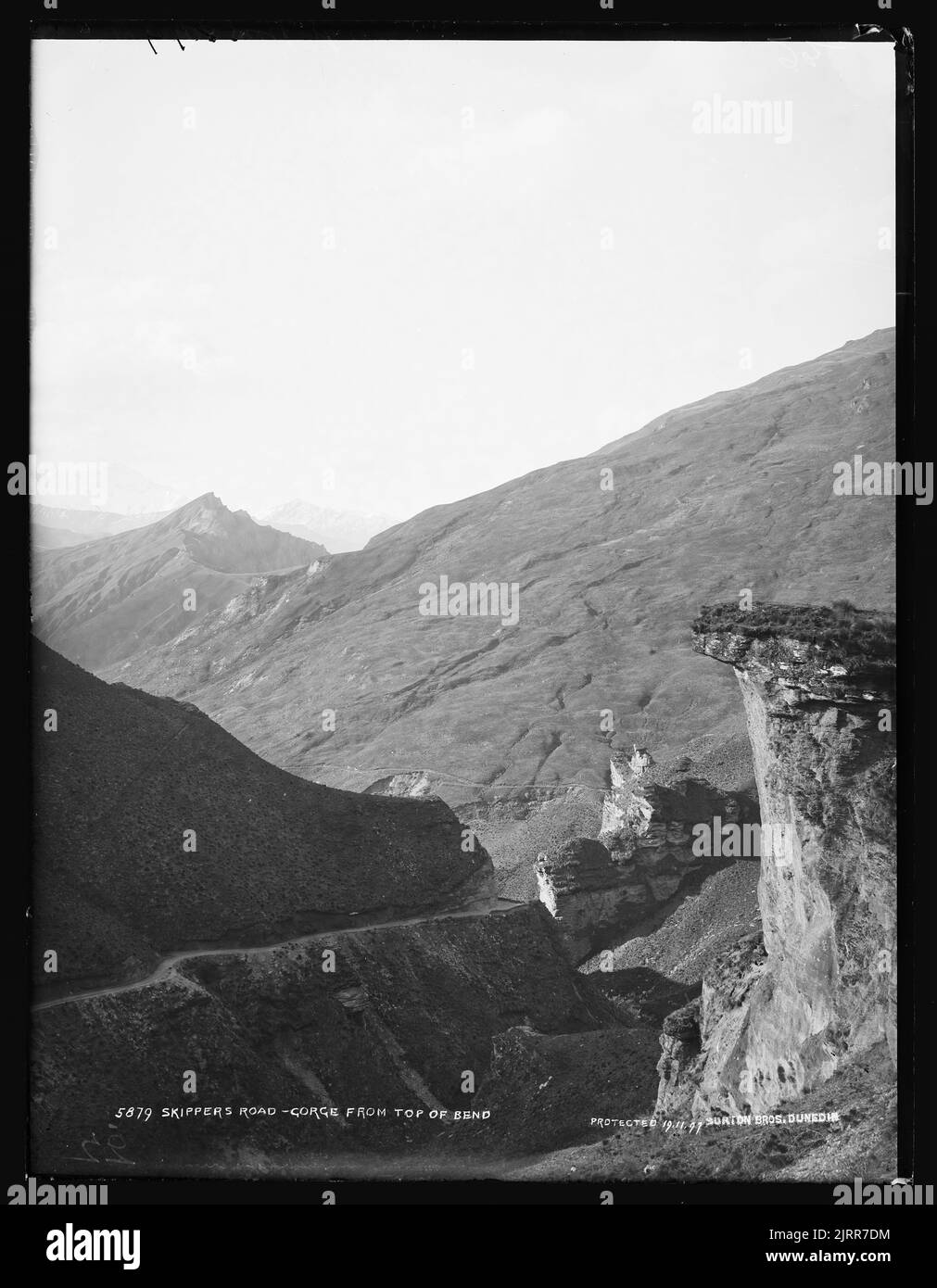 View from top road Black and White Stock Photos & Images - Alamy