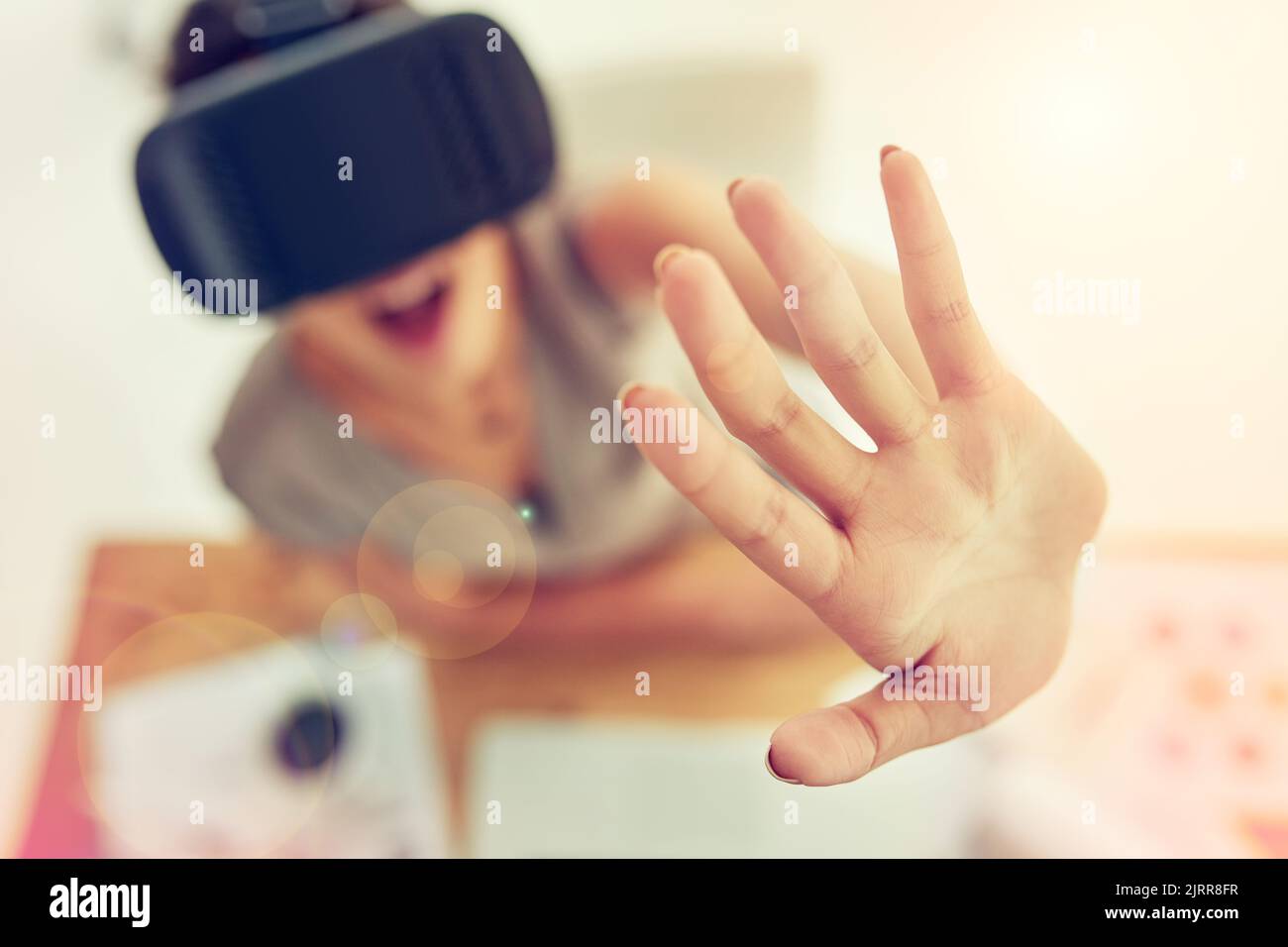 The future is closer within your reach than you think. High angle shot ...