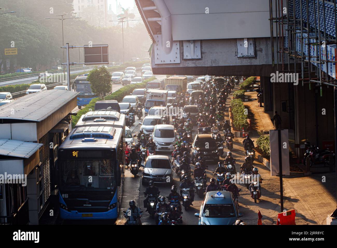 Central Jakarta, Indonesia. 26th Aug, 2022. The atmosphere of the ...