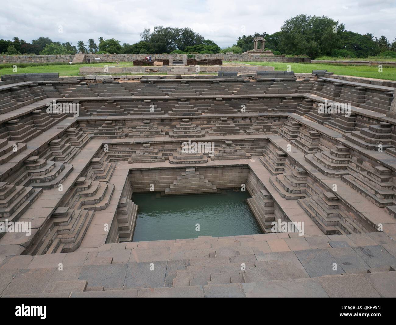 A stepped square water tank at hampi state Karnataka India 08 07 2022 ...