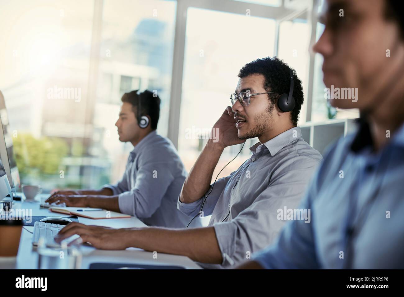 Call centre representative hi-res stock photography and images - Alamy