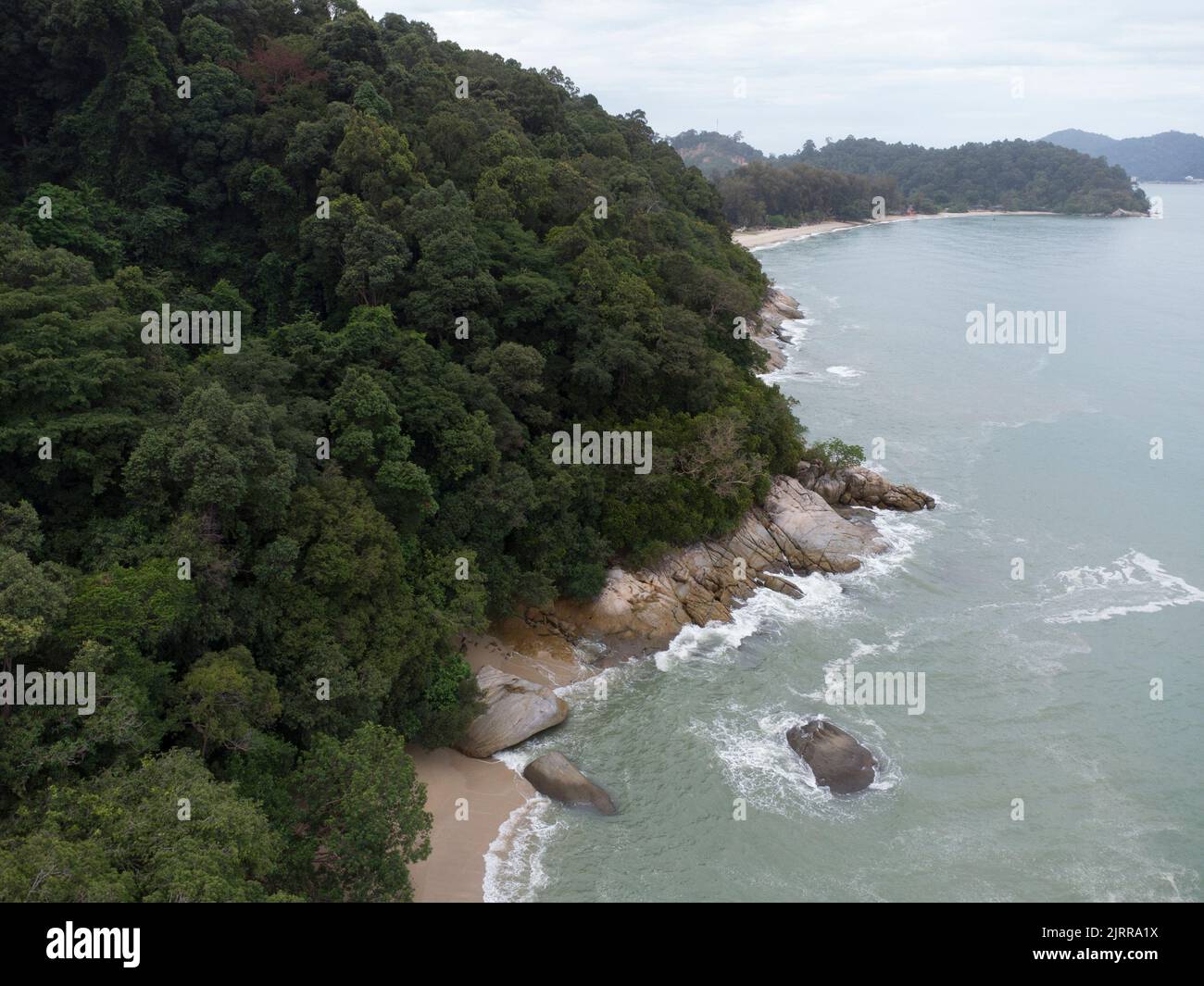 Aerial beautiful landscape along rocky hi-res stock photography and ...